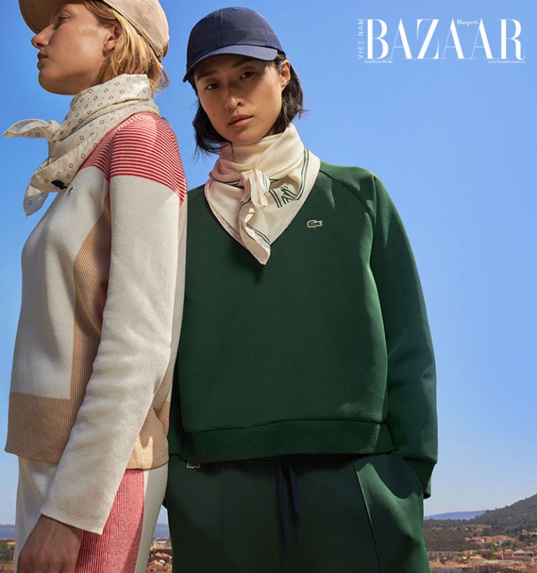 Lacoste ra mắt BST Iconic Women làm từ chất liệu vải xanh | Harper's Bazaar