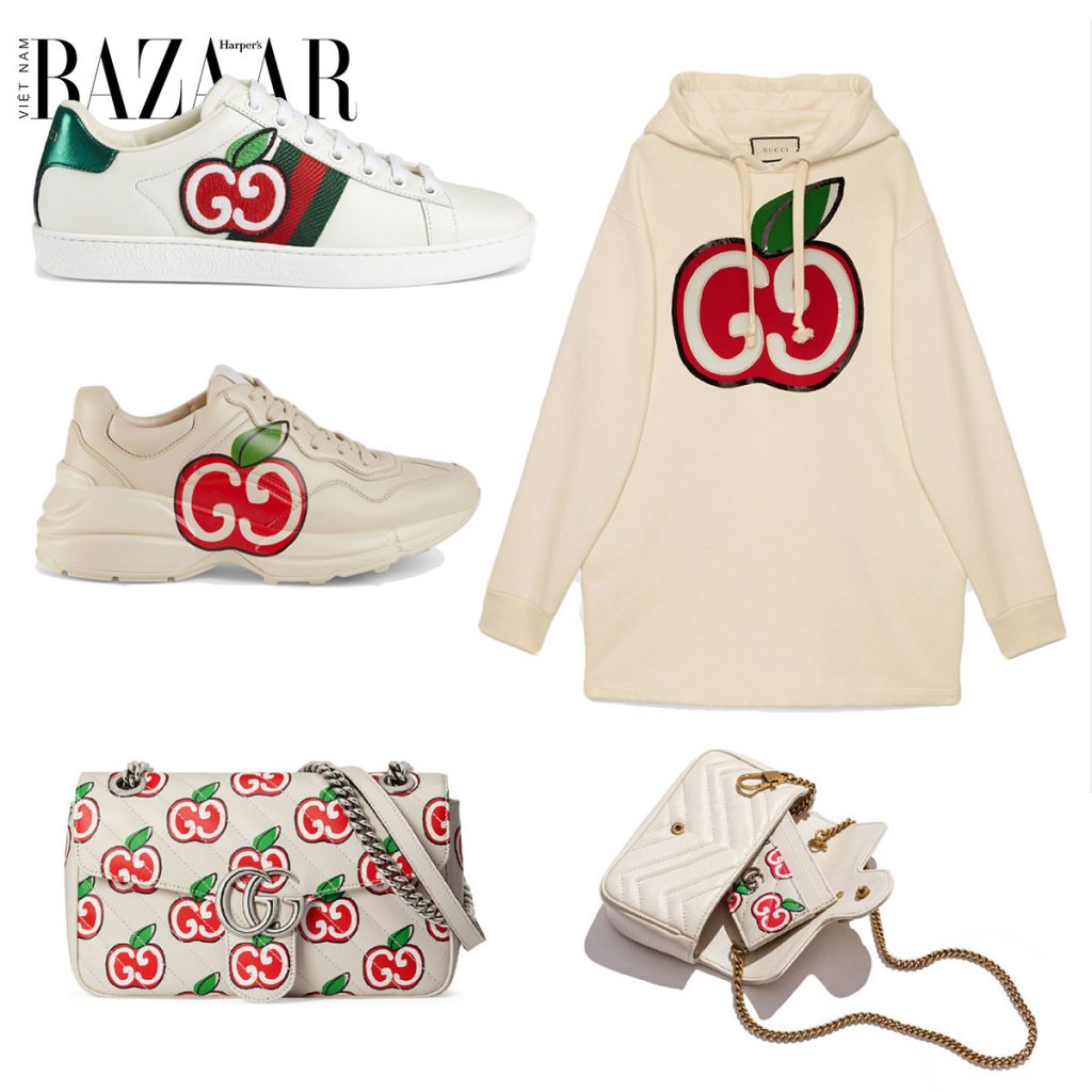 Gucci chơi chiêu lạ, in trái táo thay vì trái tim lên bộ sưu tập Thất tịch