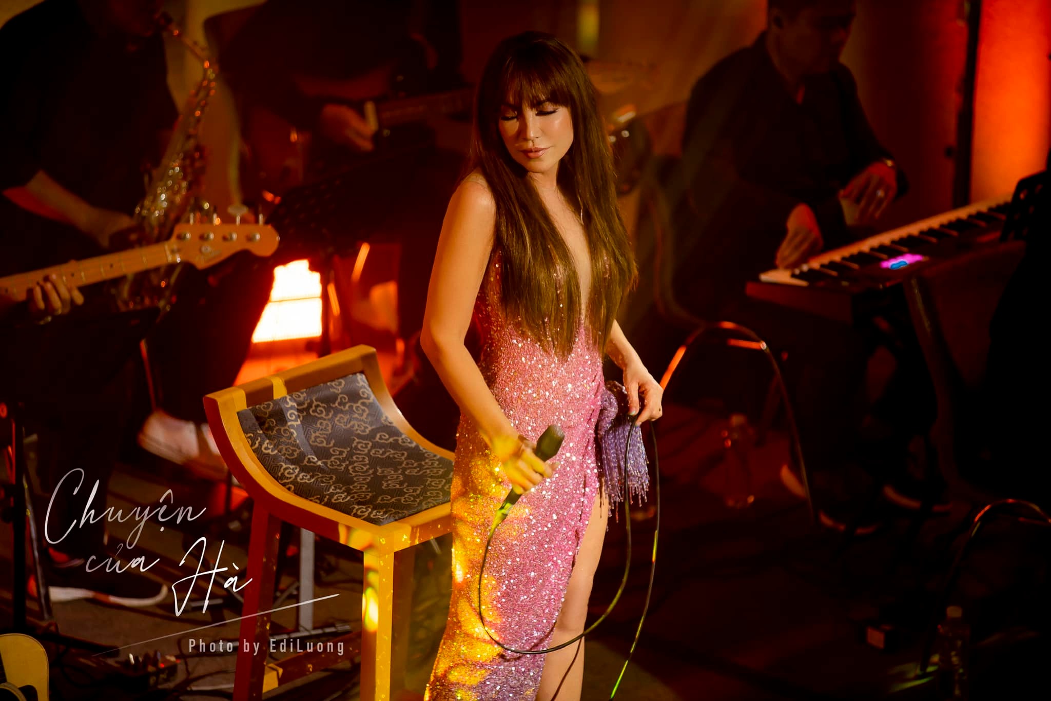 Thanh Hà mặc đầm Hoàng Hải, phiêu cùng Phương Uyên trong đêm nhạc