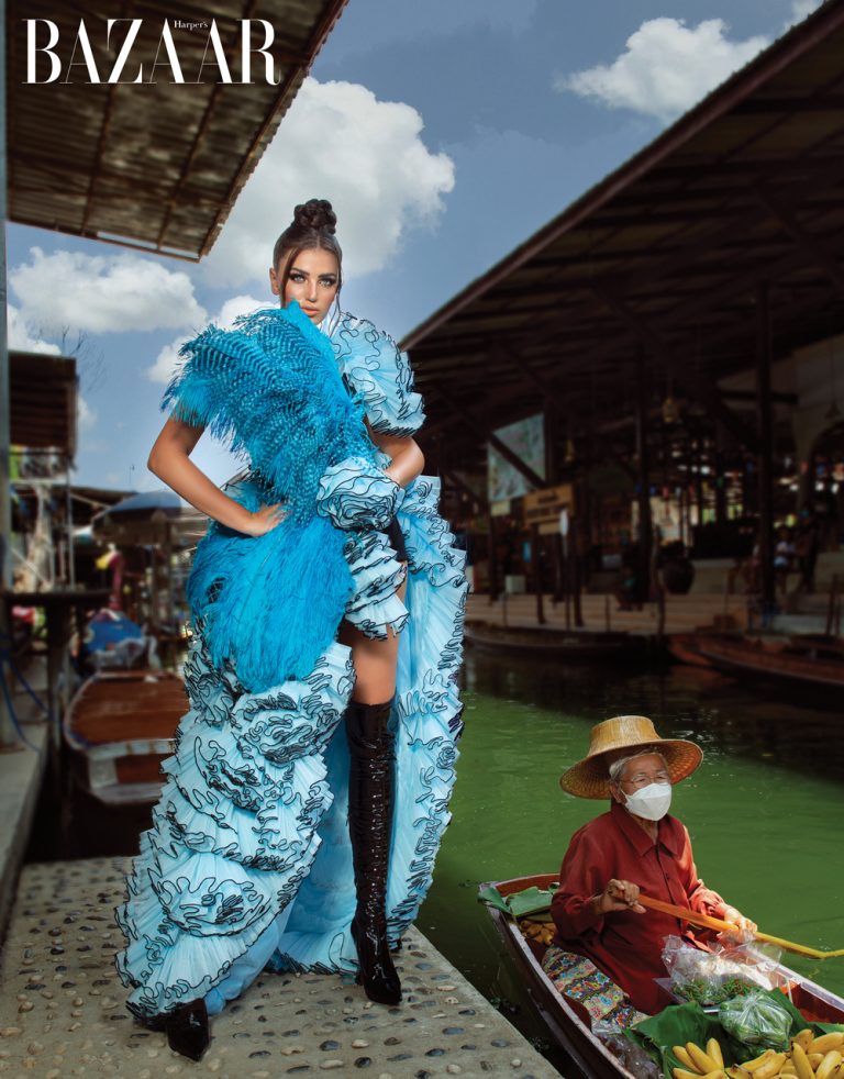 Hoa hậu siêu quốc gia 2021 Chanique Rabe | Harper's Bazaar VN