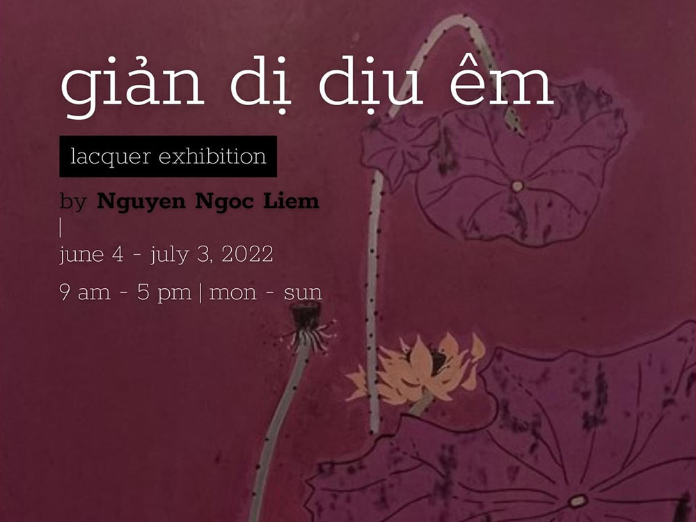 Sơn mài "giản dị dịu êm" qua bàn tay họa sĩ Nguyễn Ngọc Liêm