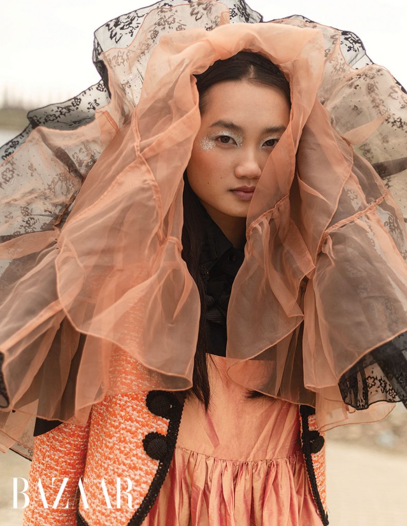 Siêu mẫu châu Á Quỳnh Anh chụp ảnh thời trang tại Ý | Harper's Bazaar