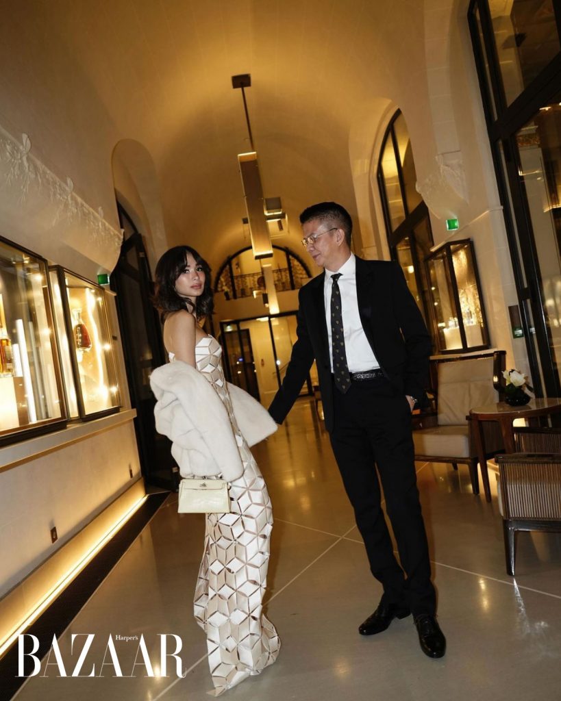 Heart Evangelista mặc đầm Trần Hùng dự tiệc tối Tiffany & Co ở Paris