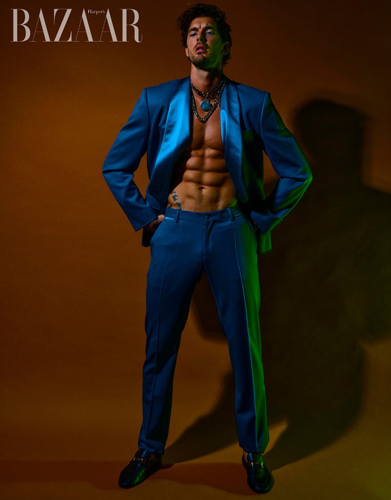 Model Christian Hogue photographed by Harol Baez