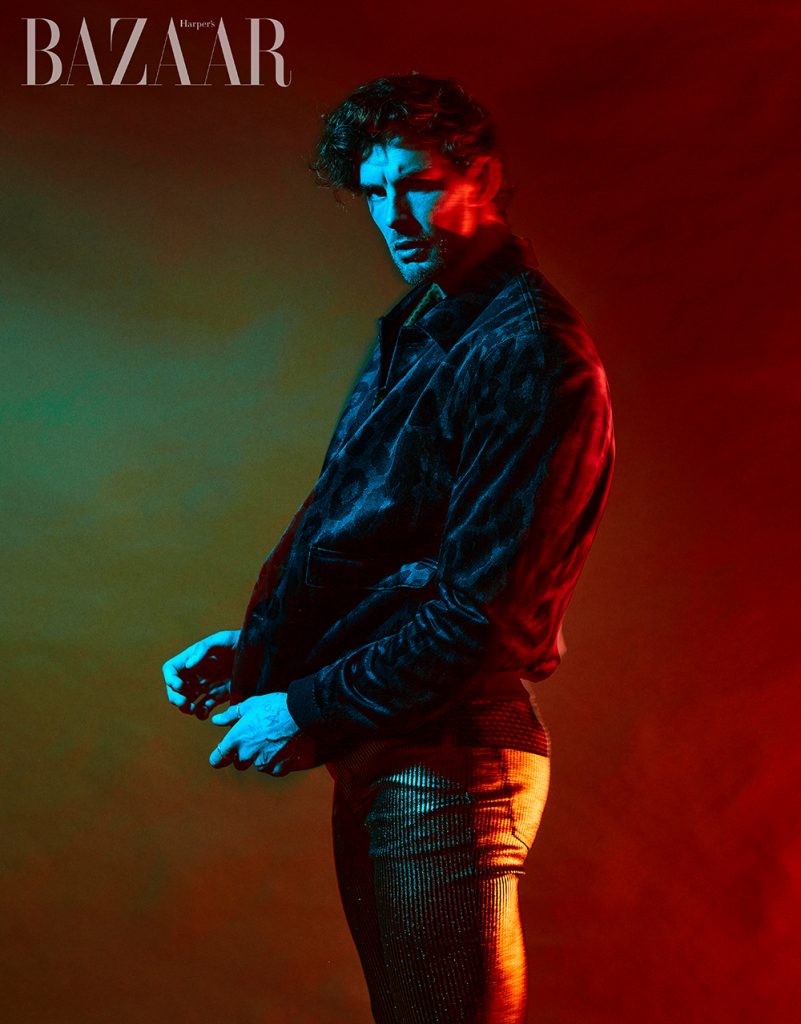 Model Christian Hogue photographed by Harol Baez