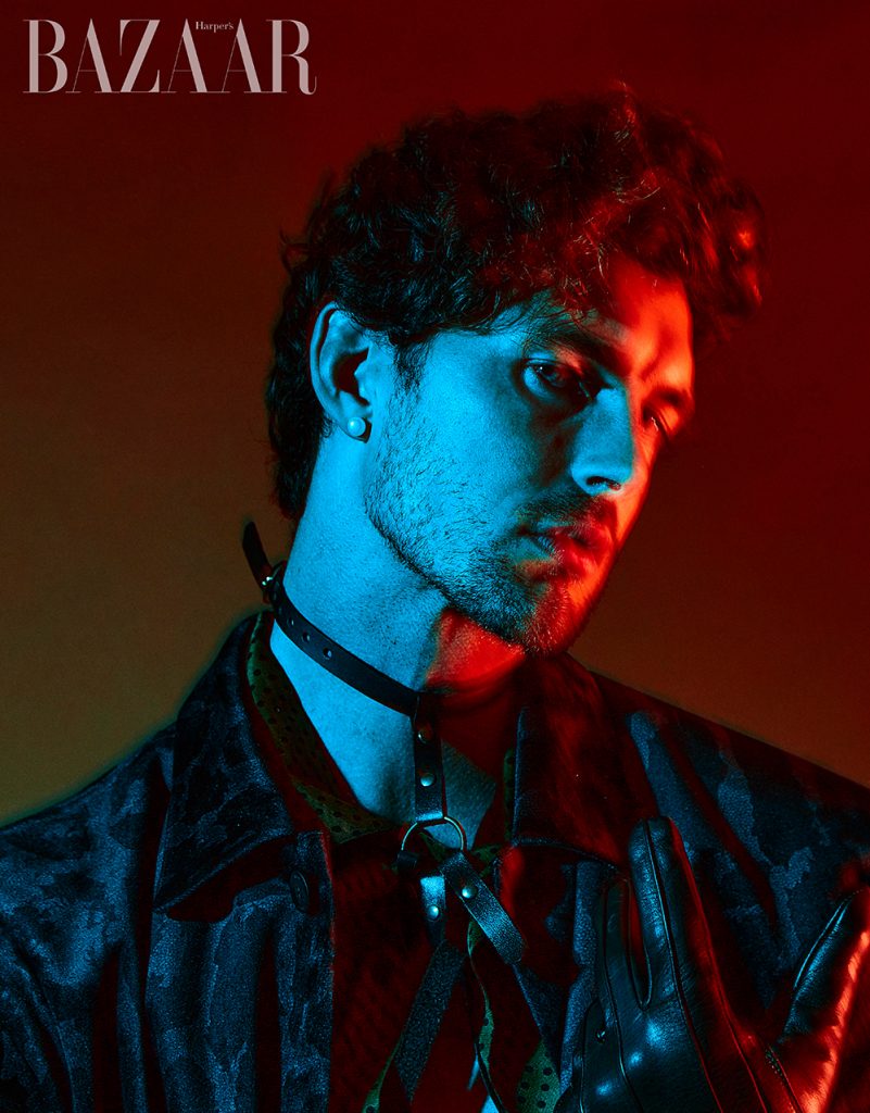 Model Christian Hogue photographed by Harol Baez