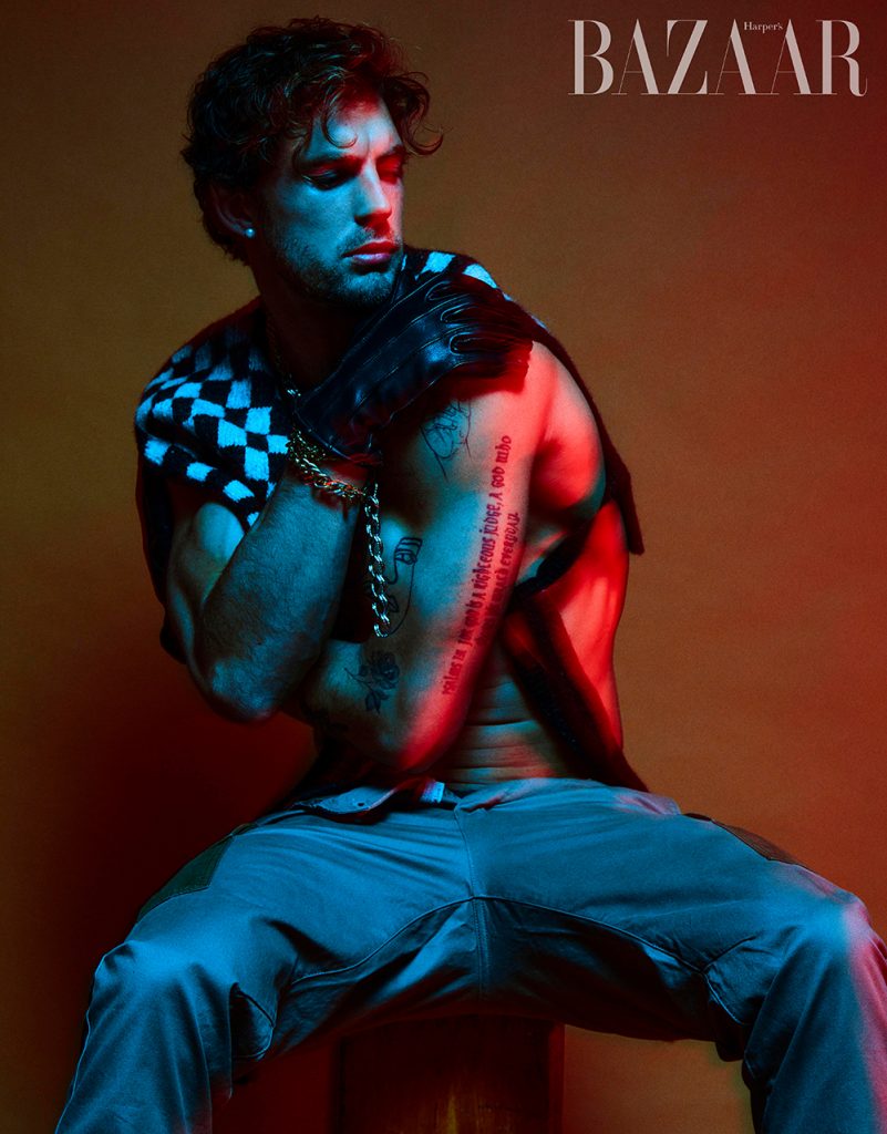 Model Christian Hogue photographed by Harol Baez