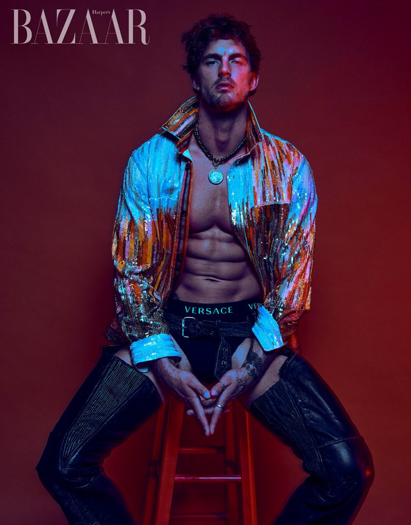 Model Christian Hogue photographed by Harol Baez