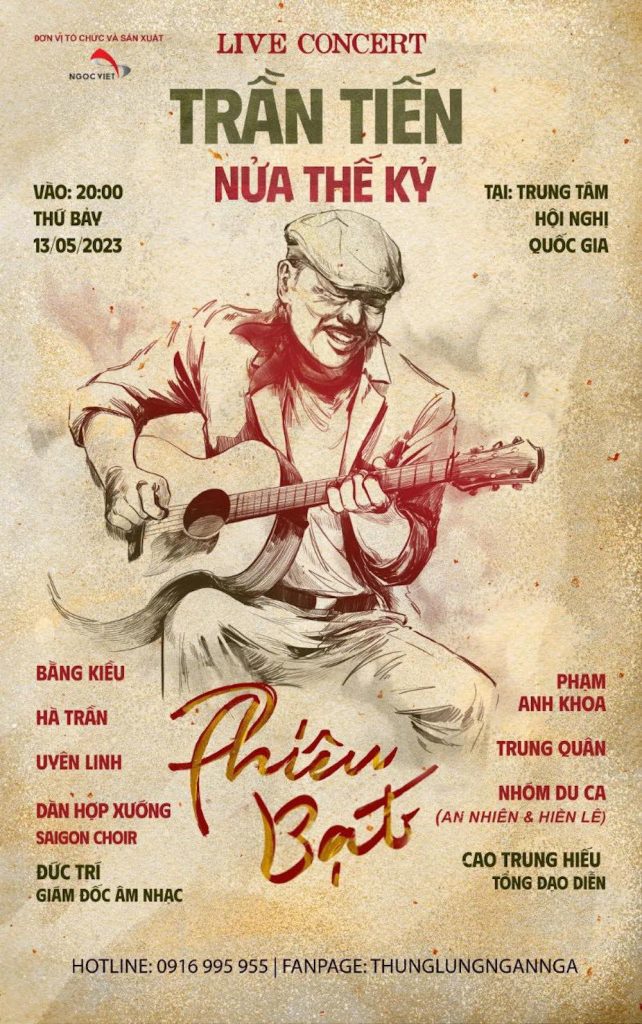 Thông tin Live Concert Trần Tiến – Nửa Thế Kỷ Phiêu Bạt