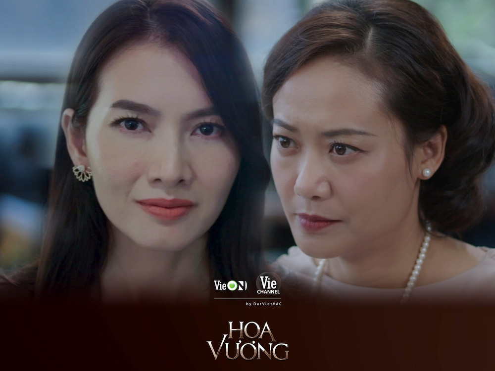 Hồng Ánh và Anh Thư thủ vai ác nữ trong phim Hoa Vương