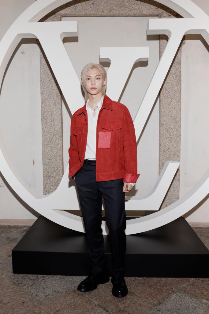 Felix (Stray Kids) hội ngộ Dew Jirawat ở show Louis Vuitton Cruise 2024