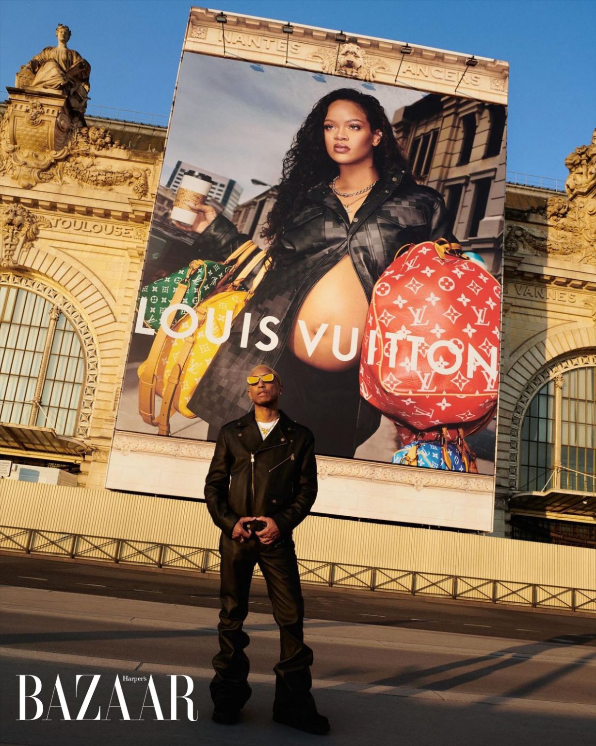 Rihanna ủng hộ Pharrell Williams tại Louis Vuitton