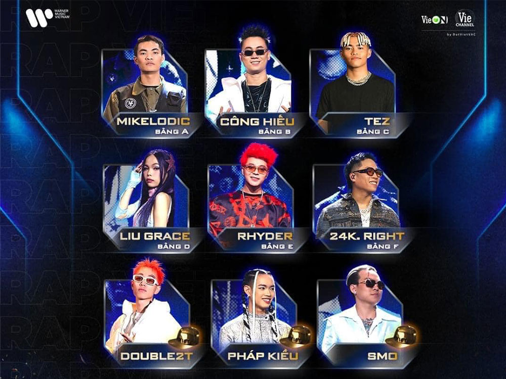 "Rap Việt" 2023 công bố 9 thí sinh bước vào vòng chung kết