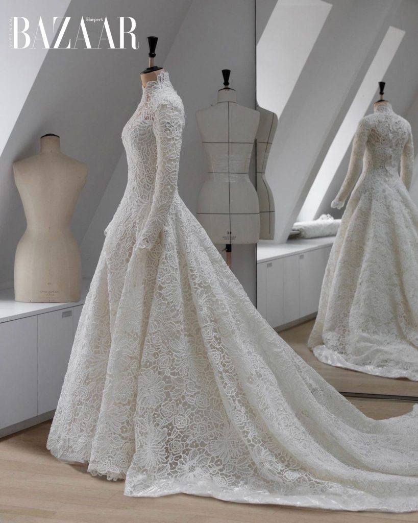 3 chiếc váy cưới Dior của diễn viên Thái Kimberley Woltemas | Harper's ...