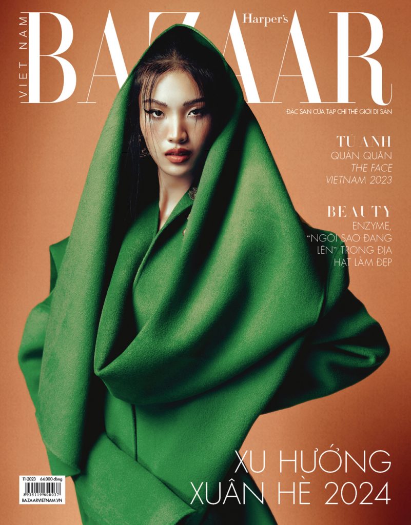 Huỳnh Tú Anh trên bìa tạp chí Harper's Bazaar Việt Nam