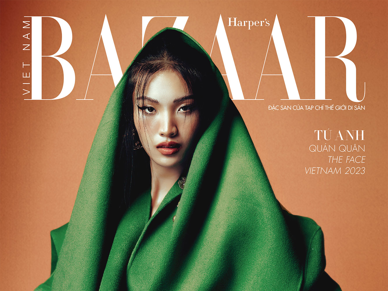 Huỳnh Tú Anh trên bìa tạp chí Harper's Bazaar Việt Nam
