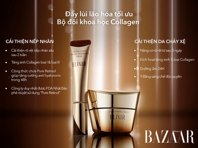 ELIXIR Total V-Firming Cream chống lão hóa toàn diện sau 4 tuần