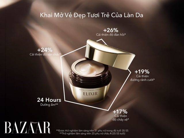 ELIXIR Total V-Firming Cream chống lão hóa toàn diện sau 4 tuần