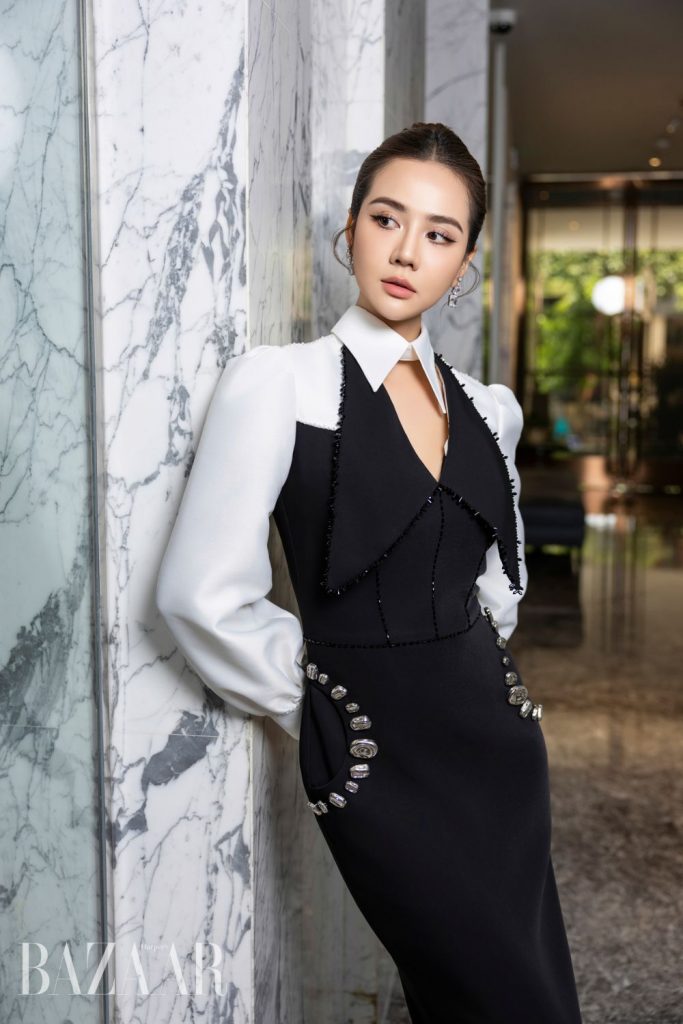 Đẳng cấp thanh lịch của Huyền Lizzie trong loạt thiết kế Đỗ Long ...