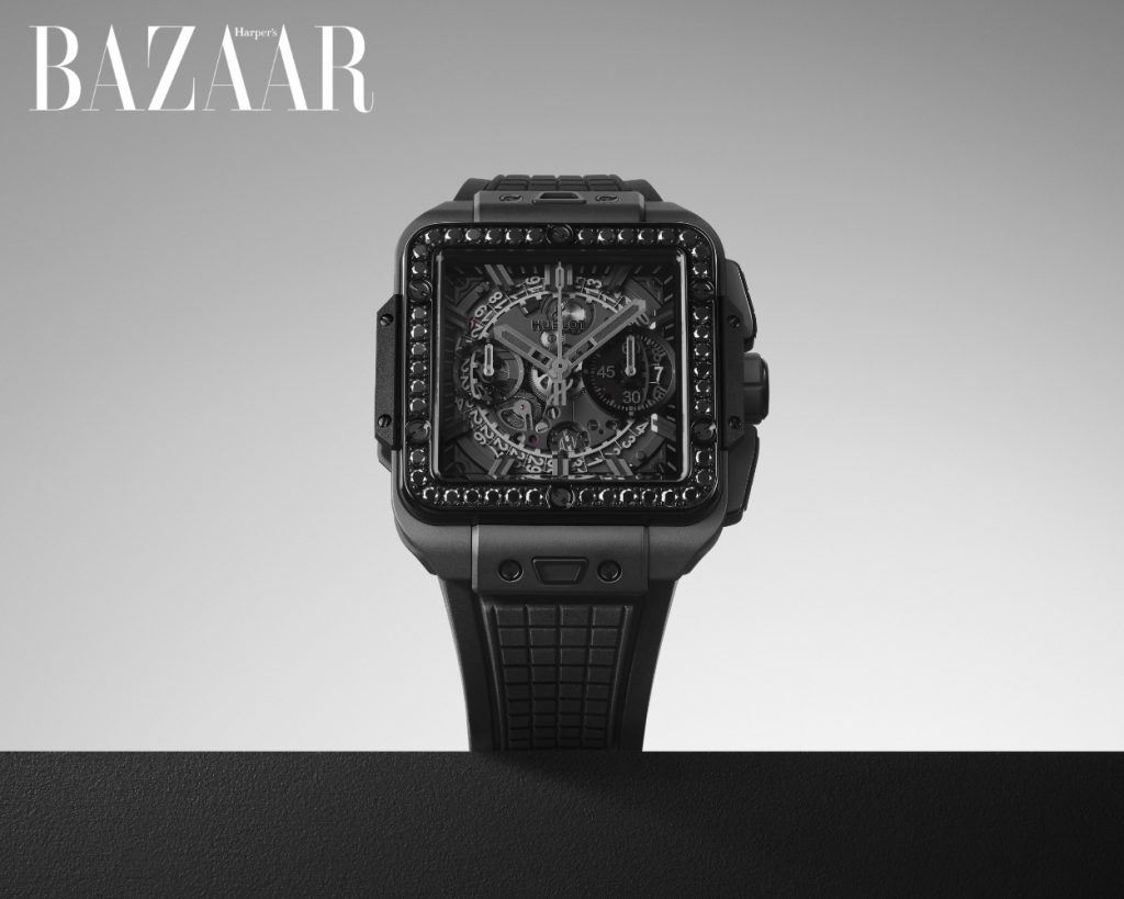 Đồng hồ Hublot Square Bang Unico All Black Diamonds 42mm | Harper's ...
