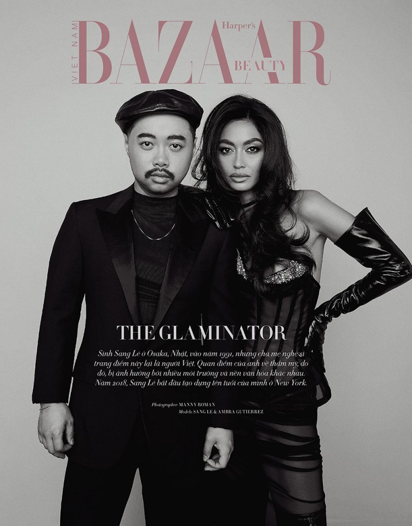 Makeup artist Sang Le | Ambra Gutierrez | Harper's Bazaar Việt Nam