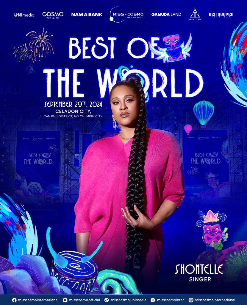 Shontelle, Phương Vy, Thảo Trang biểu diễn ở Miss Cosmo 2024 | Harper's ...