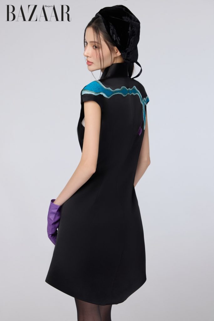HA LINH THU Pre-Fall 2024: Chiều sâu của sắc xanh ngọc lam