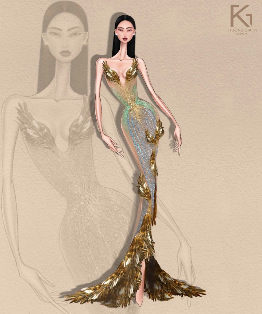 Thượng Gia Kỳ thiết kế váy đăng quang cho Miss Grand 2024