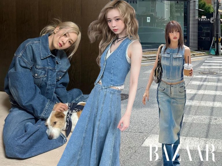 Những bản phối denim-on-denim chuẩn style thần tượng Kpop | Harper's ...