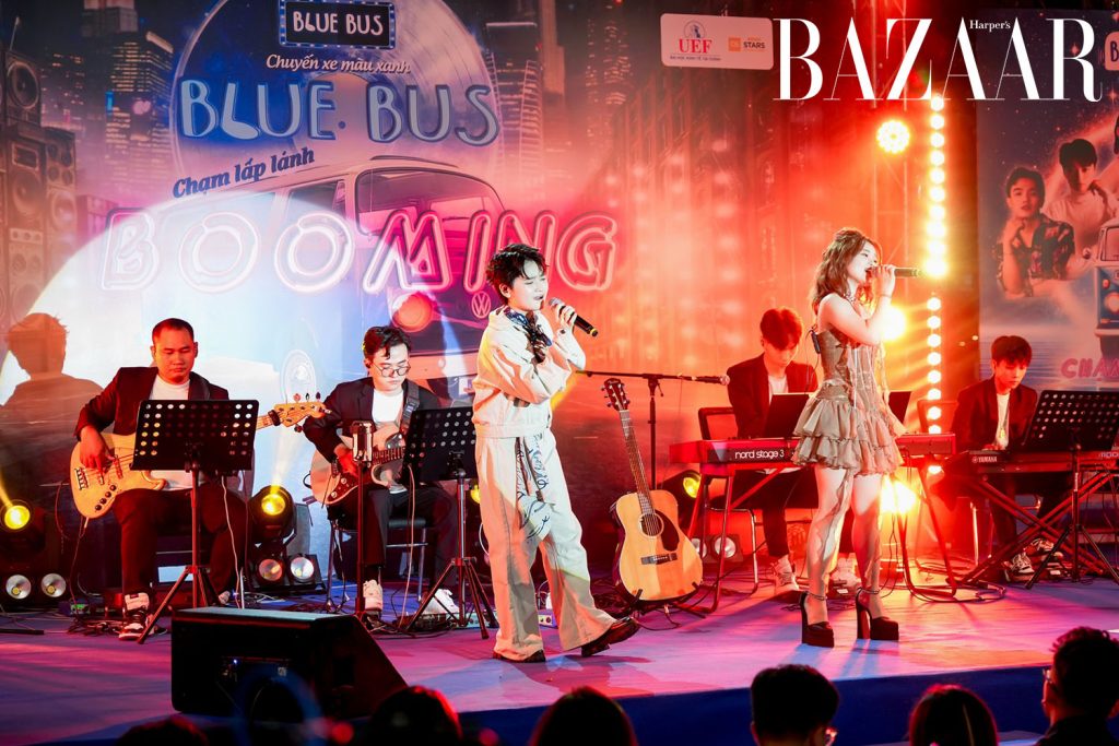 Hoàng Yến Chibi tham gia gameshow âm nhạc thực tế Blue Bus | Harper's ...