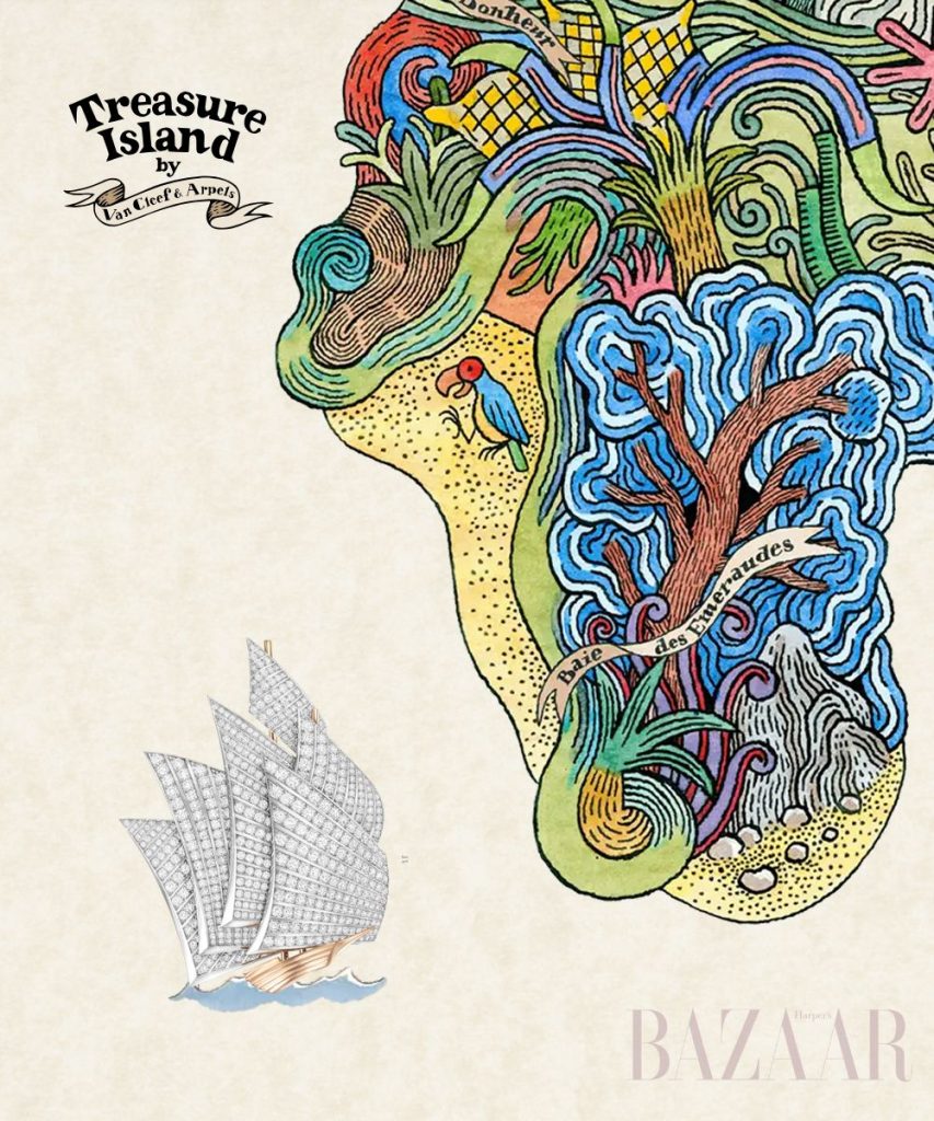 Van Cleef & Arpels Treasure Island: BST mang tinh thần phiêu lưu ...