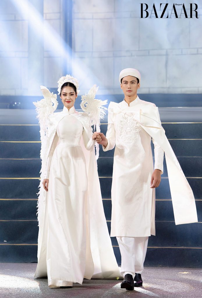 NTK Nguyễn Trường Duy ra mắt BST áo dài cưới ở Đà Lạt | Harper's Bazaar Việt Nam