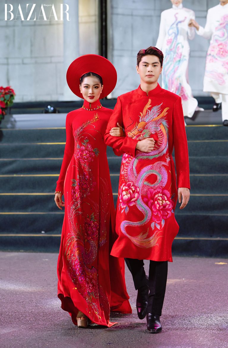 NTK Nguyễn Trường Duy ra mắt BST áo dài cưới ở Đà Lạt | Harper's Bazaar Việt Nam