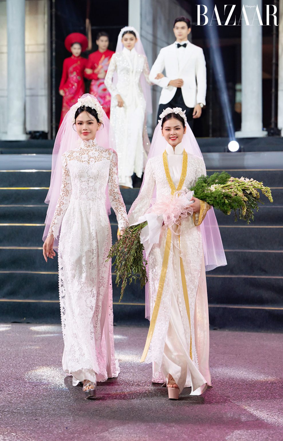 NTK Nguyễn Trường Duy ra mắt BST áo dài cưới ở Đà Lạt | Harper's Bazaar Việt Nam