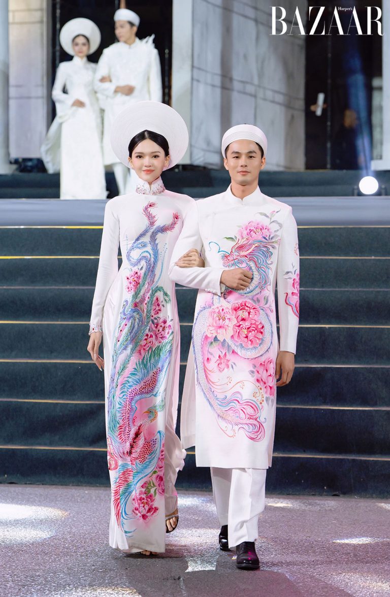 NTK Nguyễn Trường Duy ra mắt BST áo dài cưới ở Đà Lạt | Harper's Bazaar Việt Nam