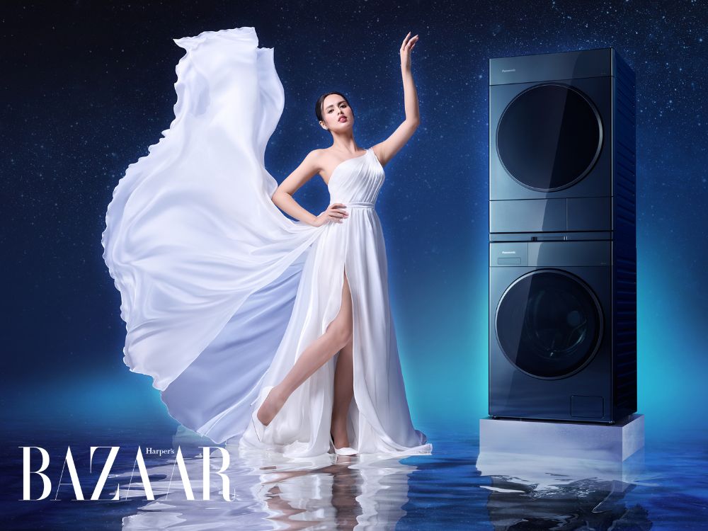 Bộ giải pháp giặt sấy và chăm sóc quần áo Panasonic Venus | Harper's Bazaar Việt Nam