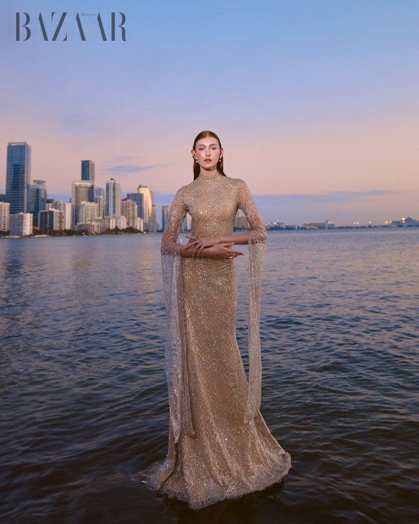 Like Venus, Simone Flemmer rises | Fashion and nature dance | Harper's ...