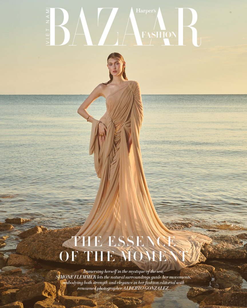 Like Venus, Simone Flemmer rises | Fashion and nature dance | Harper's ...