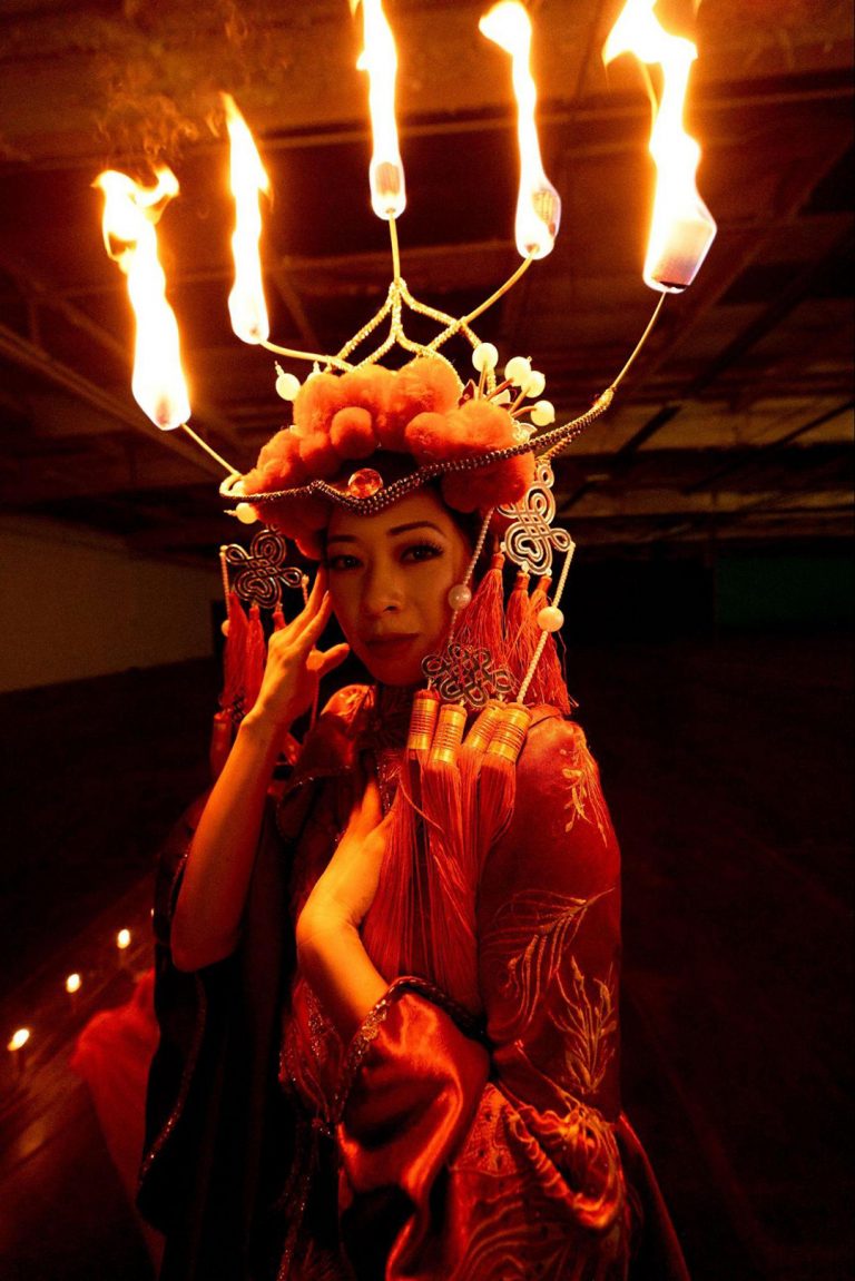 How Audrey Lo’s Burning Man wedding blended couture, creativity, and ...