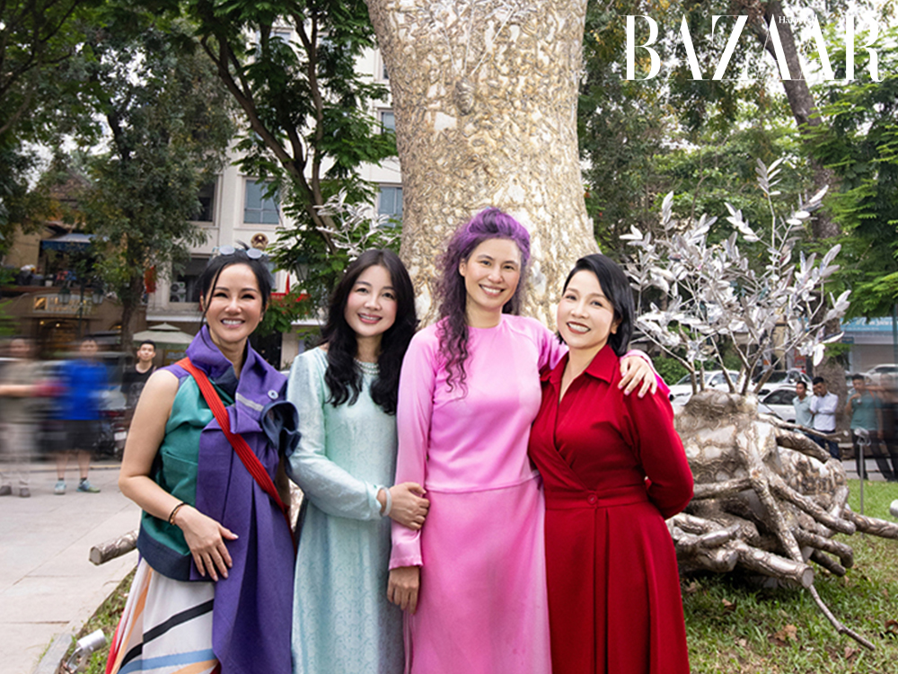 Mỹ Linh, Hồng Nhung thưởng lãm cây Hồi Sinh của Thủy Nguyễn | Harper's ...