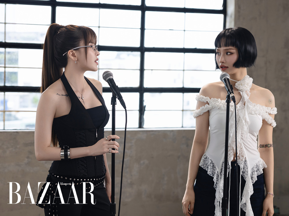 Cặp chị đẹp em xinh Thiều Bảo Trâm, Miu Lê cùng rap melody | Harper's ...