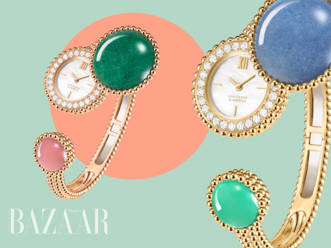 Đồng hồ Van Cleef & Arpels Perlée Toi & Moi Secret Watch | Harper's ...