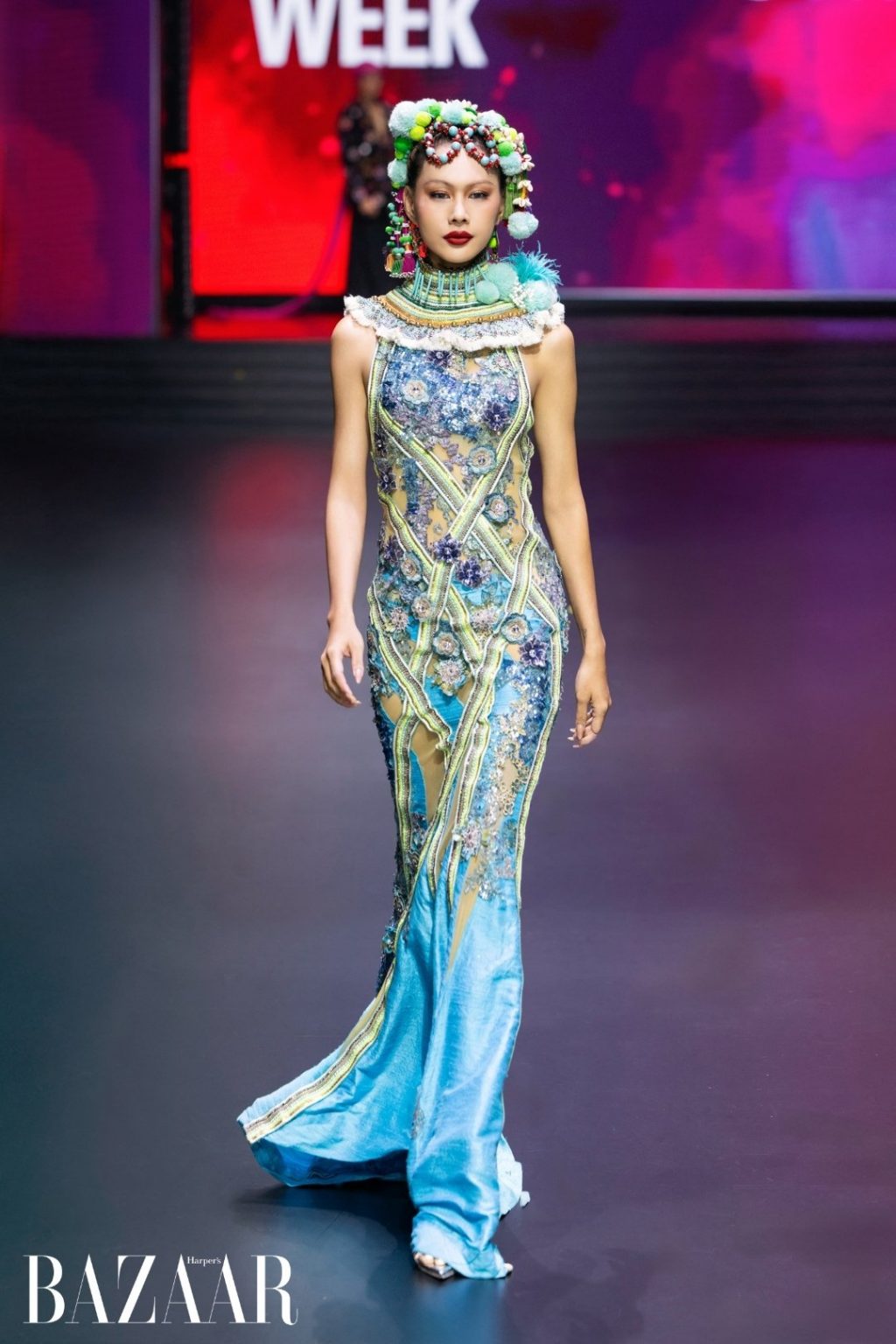 Bùi Quỳnh Hoa, Hoàng Nhung là nữ thần lễ hội của NTK Frederick Lee | Harper's Bazaar Việt Nam