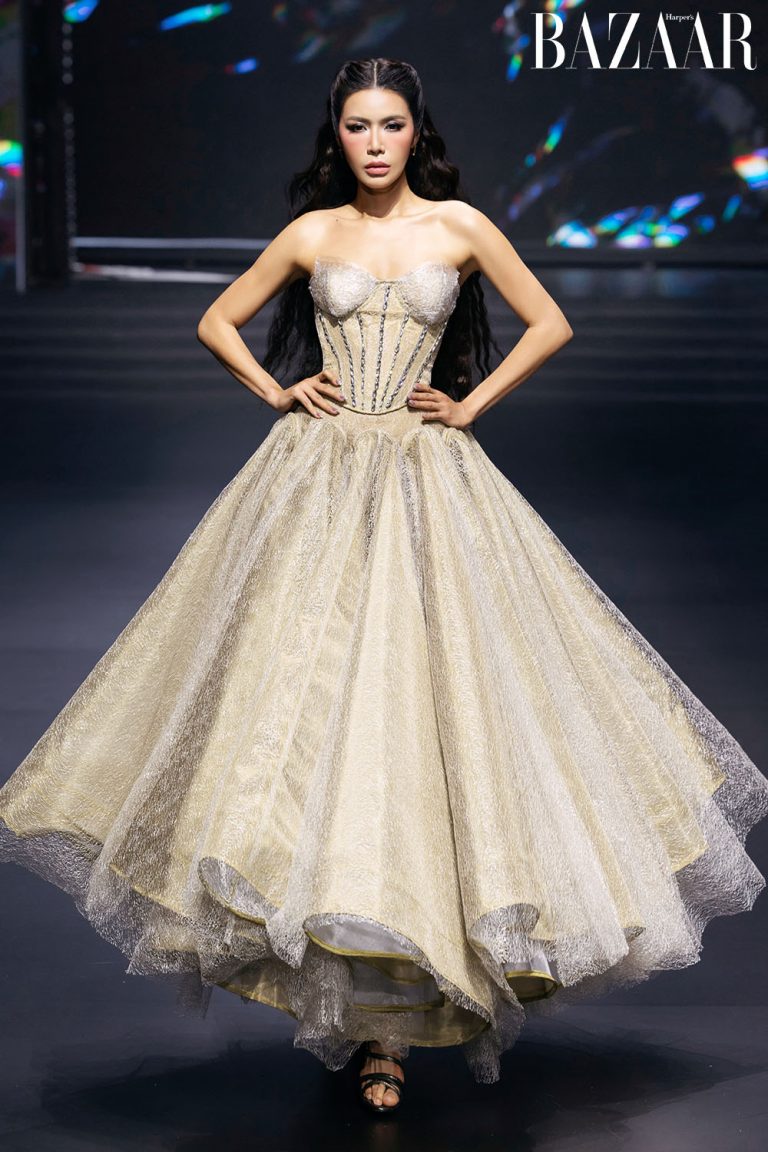 Minh Tú, Hoàng Phương nữ tính với thiết kế Ivan Trần | Harper's Bazaar Việt Nam