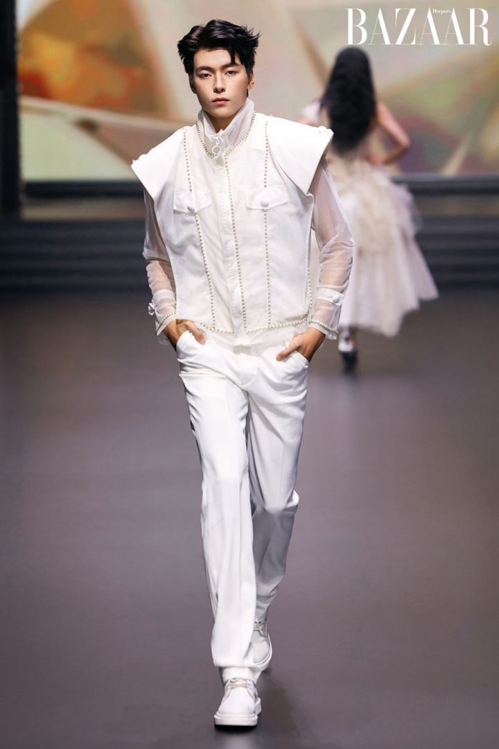 Minh Tú, Hoàng Phương nữ tính với thiết kế Ivan Trần | Harper's Bazaar Việt Nam