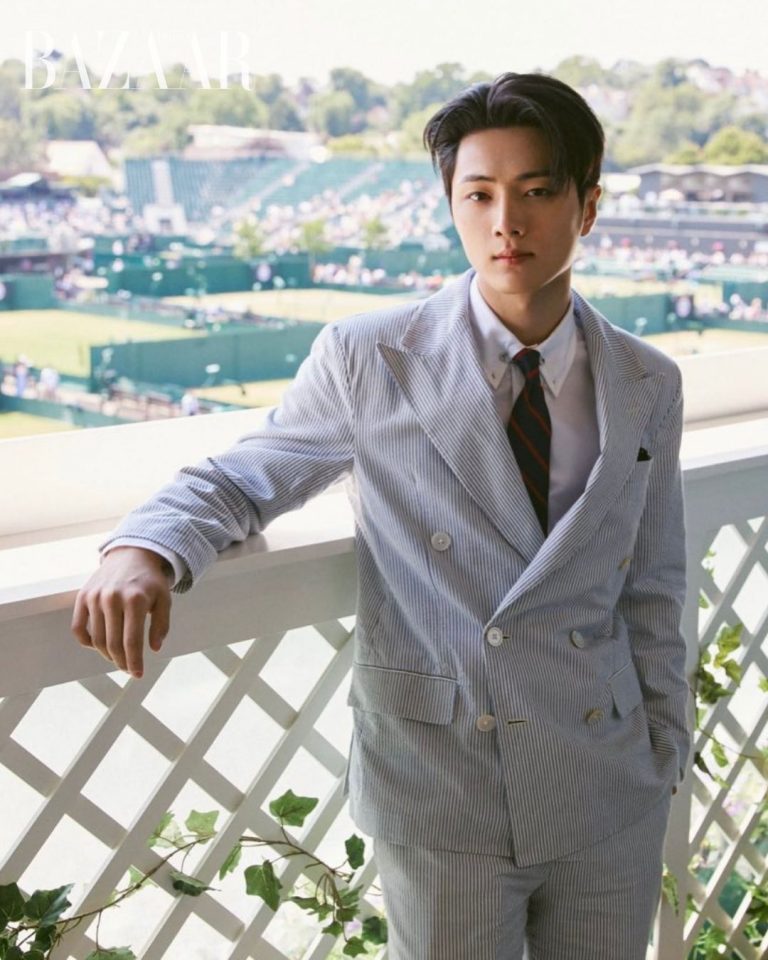 Jay (ENHYPEN), Krystal nổi bật trên khán đài Wimbledon 2025 | Harper's ...