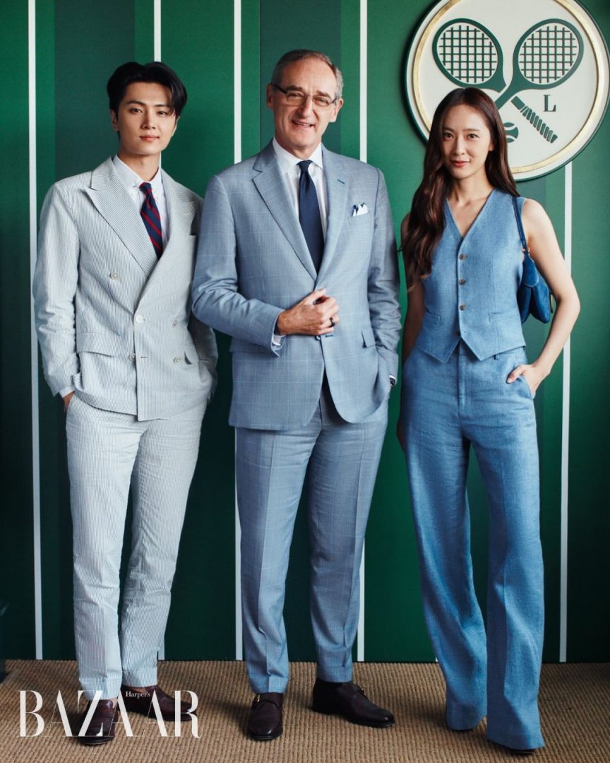 Jay (ENHYPEN), Krystal nổi bật trên khán đài Wimbledon 2025 | Harper's Bazaar Việt Nam