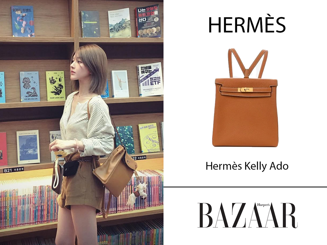 Bắt gặp Triệu Lộ Tư ở Hàn Quốc với balo Hermès Kelly Ado | Harper's Bazaar Việt Nam
