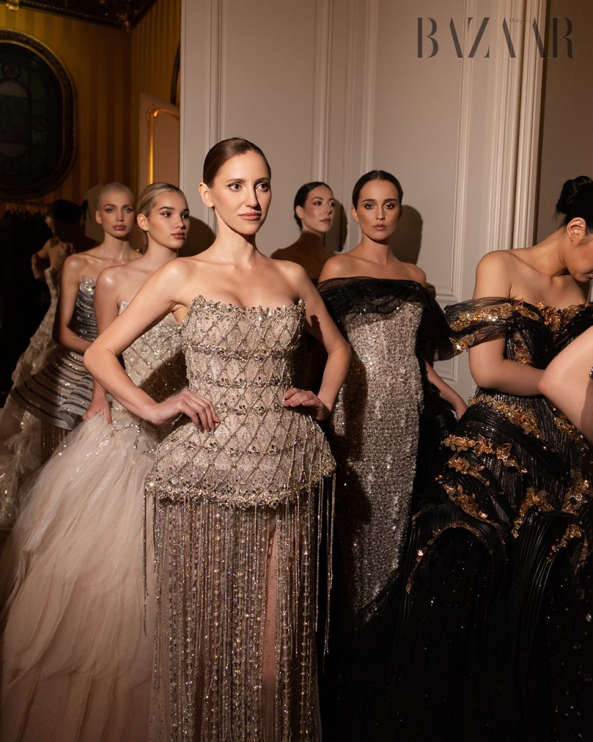 Iuliia Bazhan at Paris Fashion Week 2026 – Miss New York Represents Vietnamese Couture in Paris