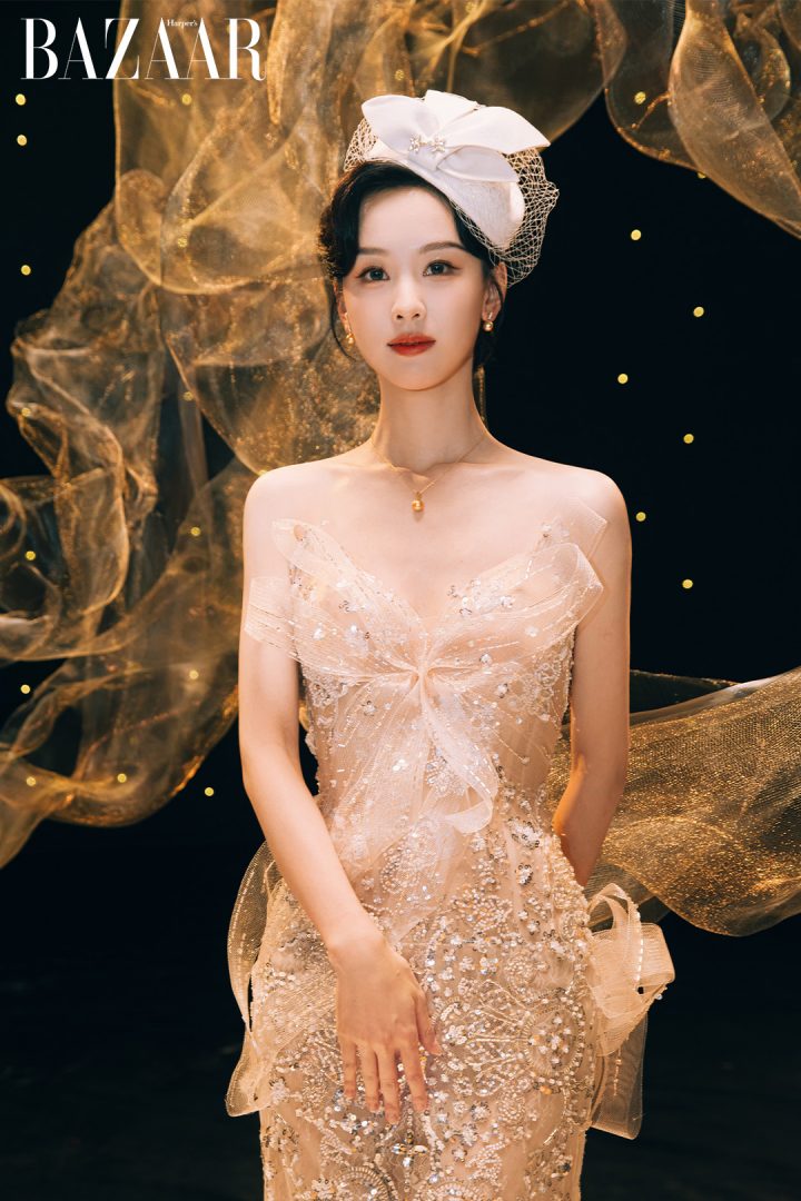 Trần Đô Linh như nữ thần ánh trăng trong đầm Hacchic Couture | Harper's ...